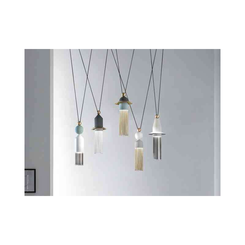 Malowana metalowa lampa wisząca LED Masiero Nappe C5 - Maximus Design