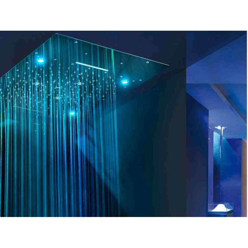 Ama Luxury Shower URANO Głowica prysznicowa LED ze stali nierdzewnej z ...