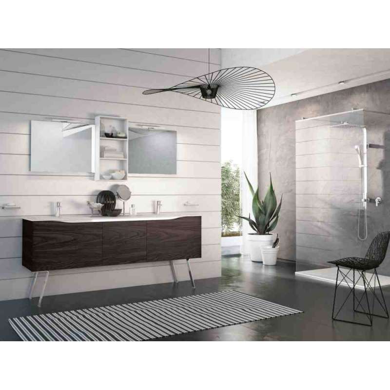 BMT SWING 04 Podłogowa podwójna szafka na kosmetyki z lustrem