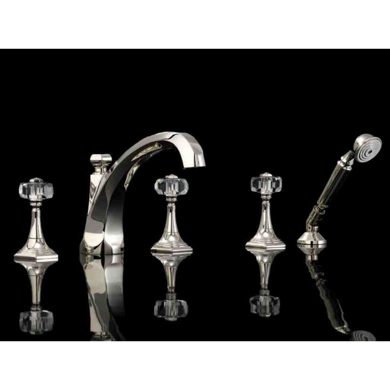 Devon&Devon Gemstone Zestaw wannowy 5-otworowy z główką prysznicową