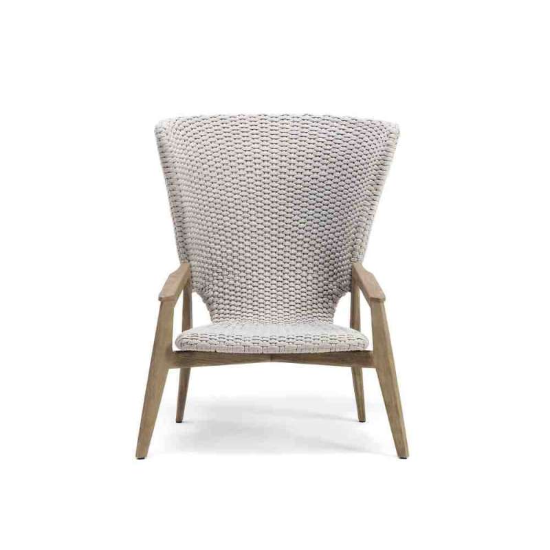 Ethimo Knit Fotel skrzydłowy z wysokim oparciem