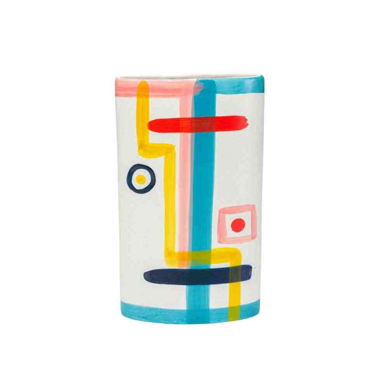 Kare Design ART FACE COLORE 31CM Wazon z kamionki porcelanowej