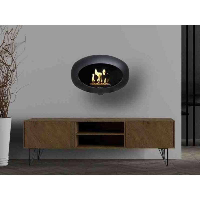 Le Feu WALL Obrotowy kominek na bioetanol montowany na ścianie ze stali ...