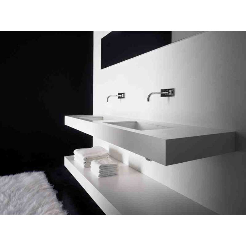 Moab80 Block2 Blat z podwójną umywalką