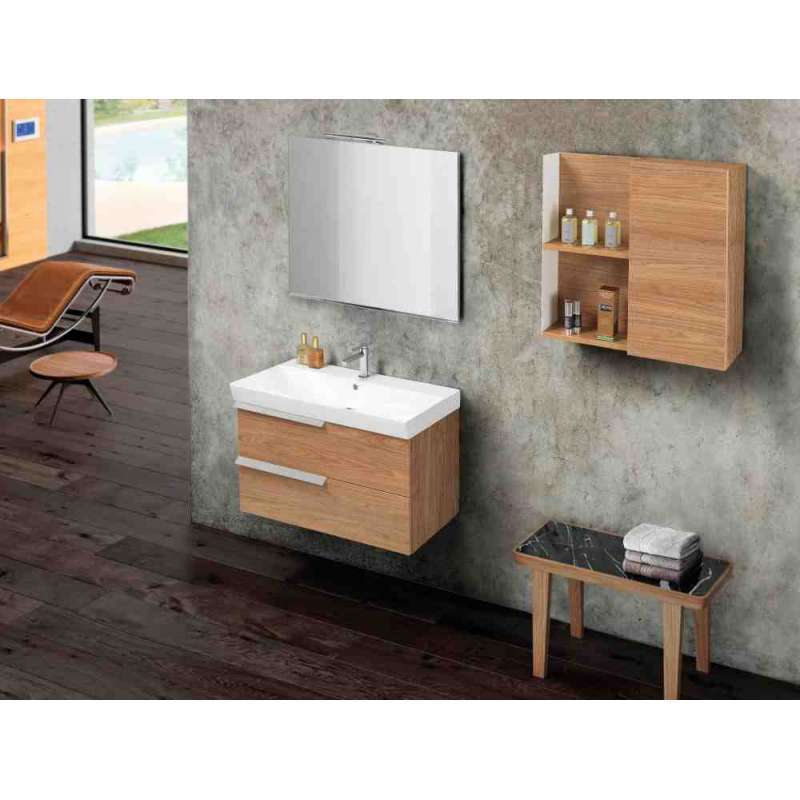 Mobiltesino FY04 Pojedyncza szafka pod umywalkę z laminatu z szufladami