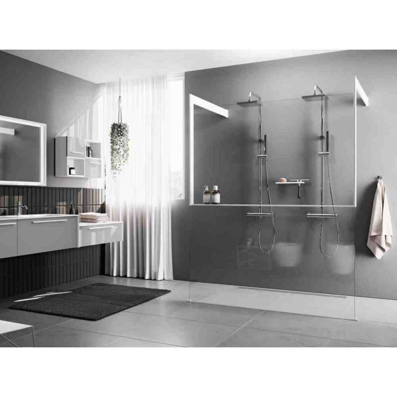 Novellini KUADRA HF FRAME Panel prysznicowy z aluminium i szkła hartowanego