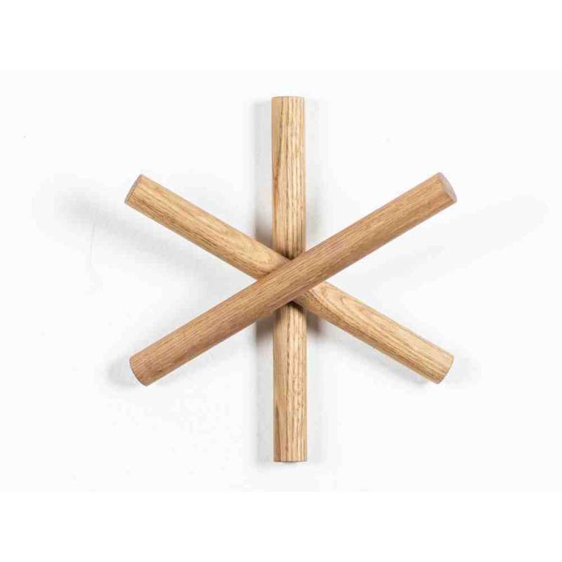 Ton Logs Ścienny drewniany wieszak na płaszcze