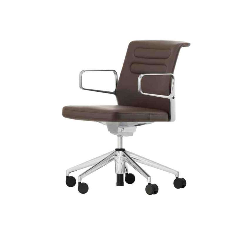 Vitra Ac 5 STUDIO Obrotowy skórzany fotel biurowy