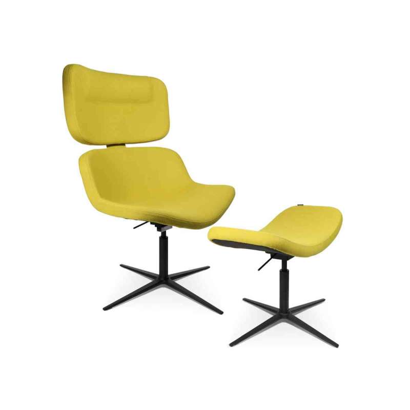Wagner W-Lounge Chair 3 with stool - Maximus Design