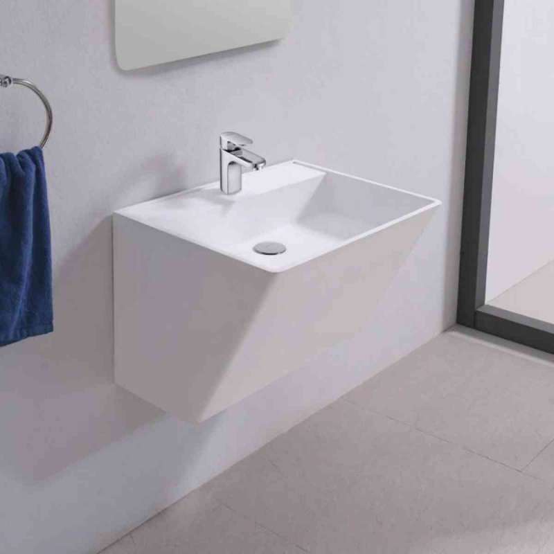 Riluxa SOLID SURFACE | Kalmia Solid Surface Wall Mounted Washbasin - Maximus Design