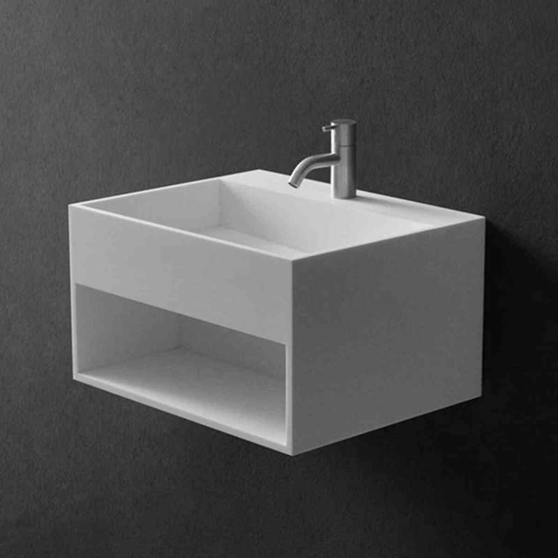 Riluxa SOLID SURFACE | Cassiopeia Solid Surface Wall Mounted Washbasin - Maximus Design