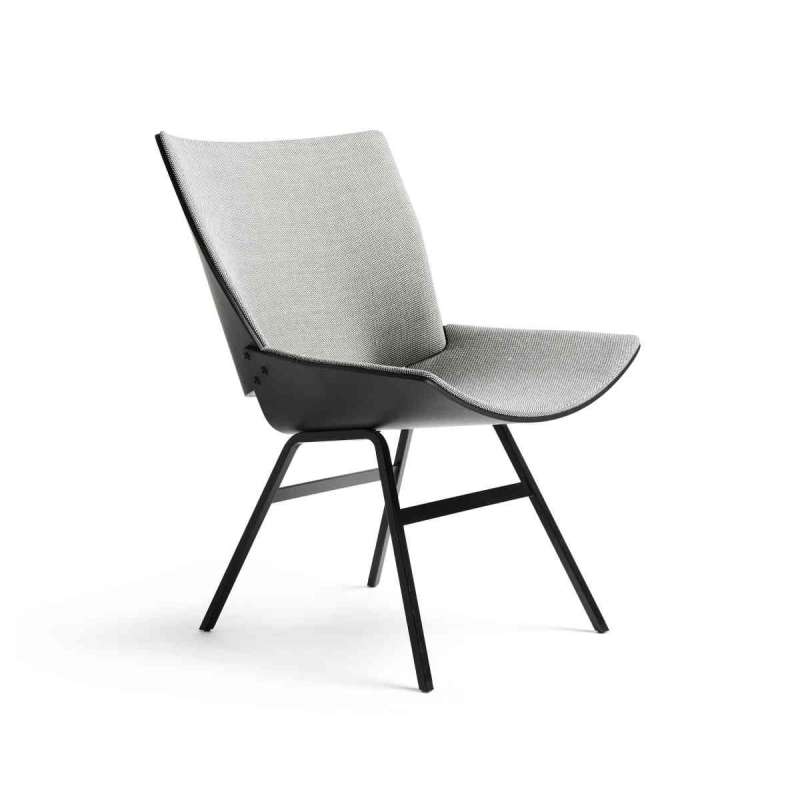 Rex Kralj Shell Lounge Chair Seat and back upholstery, Black Oak ...