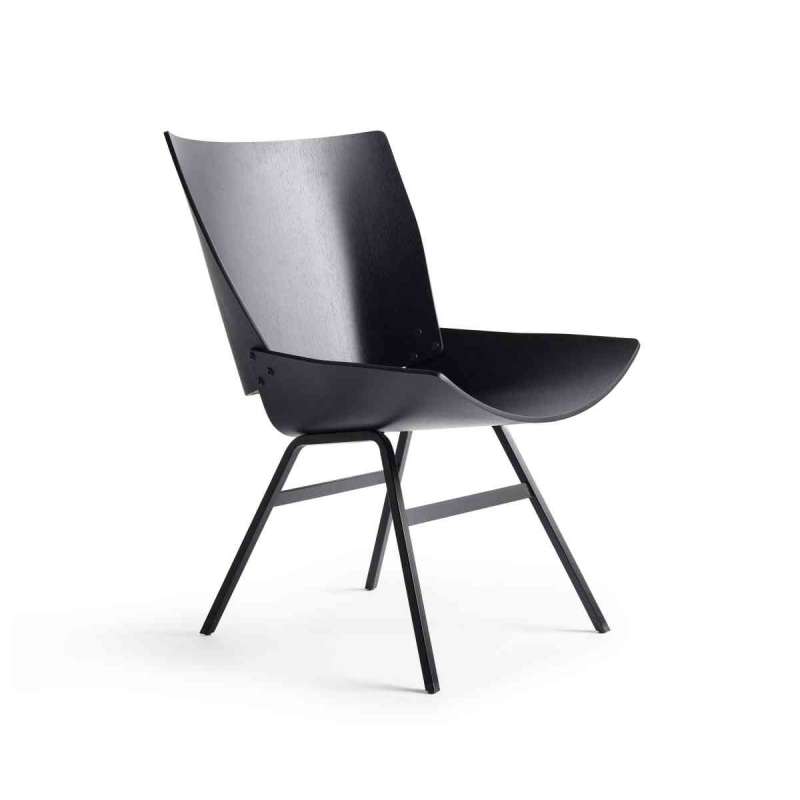 Rex Kralj Shell Lounge Chair Black Oak - Maximus Design