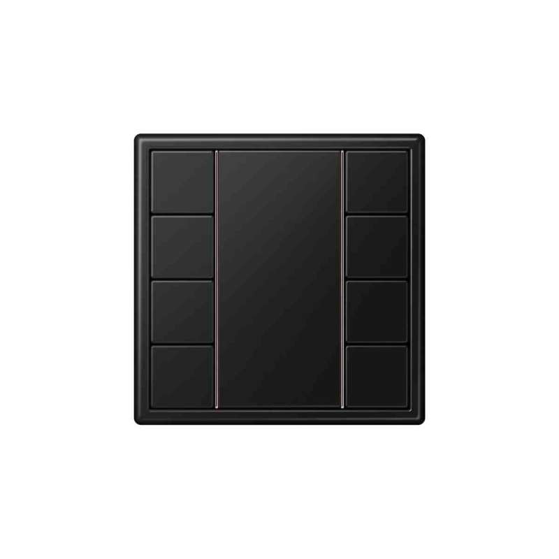 LS 990 | F50 Push-button sensor 8-gang matt graphite black - Maximus Design