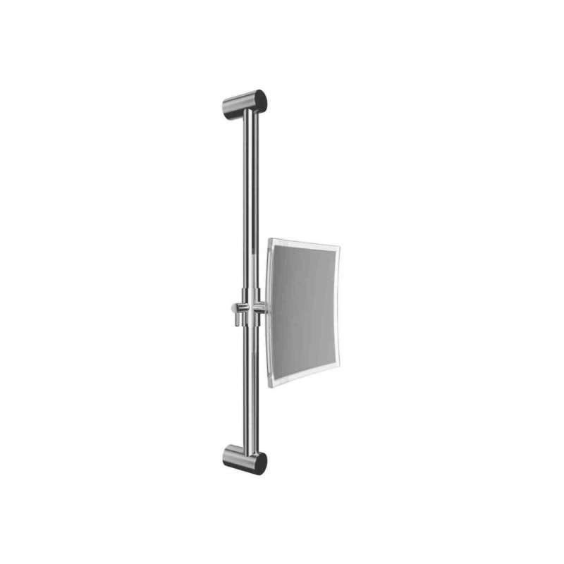 Inda My mirror Wall-mounted magnifying mirror on slide rail bar ...