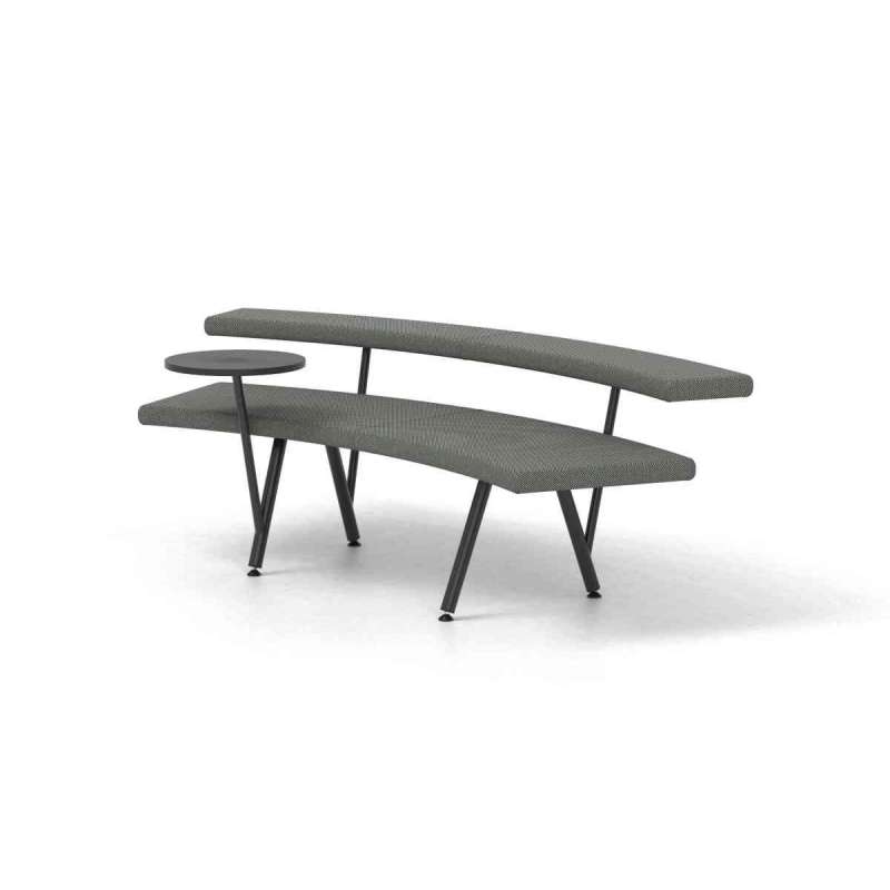 Derlot Autobahn, 45˚ Curved seat with floating table - Maximus Design