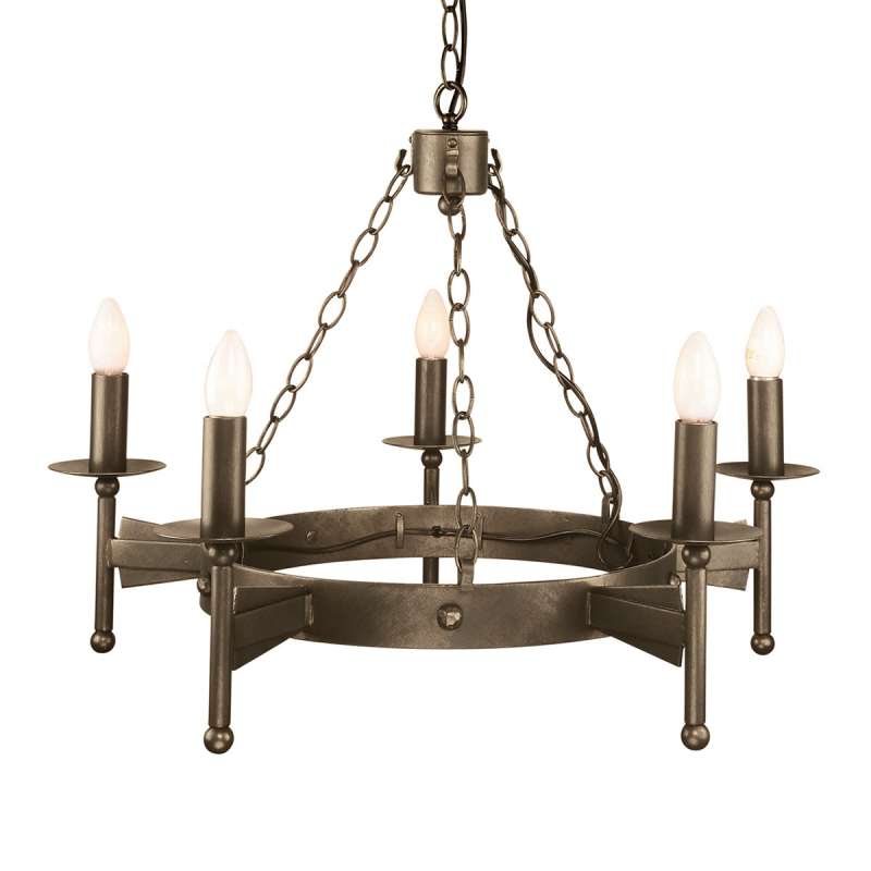 Lampa wisząca Cromwell 5LT Chandelier Old Bronze Cw5 Old